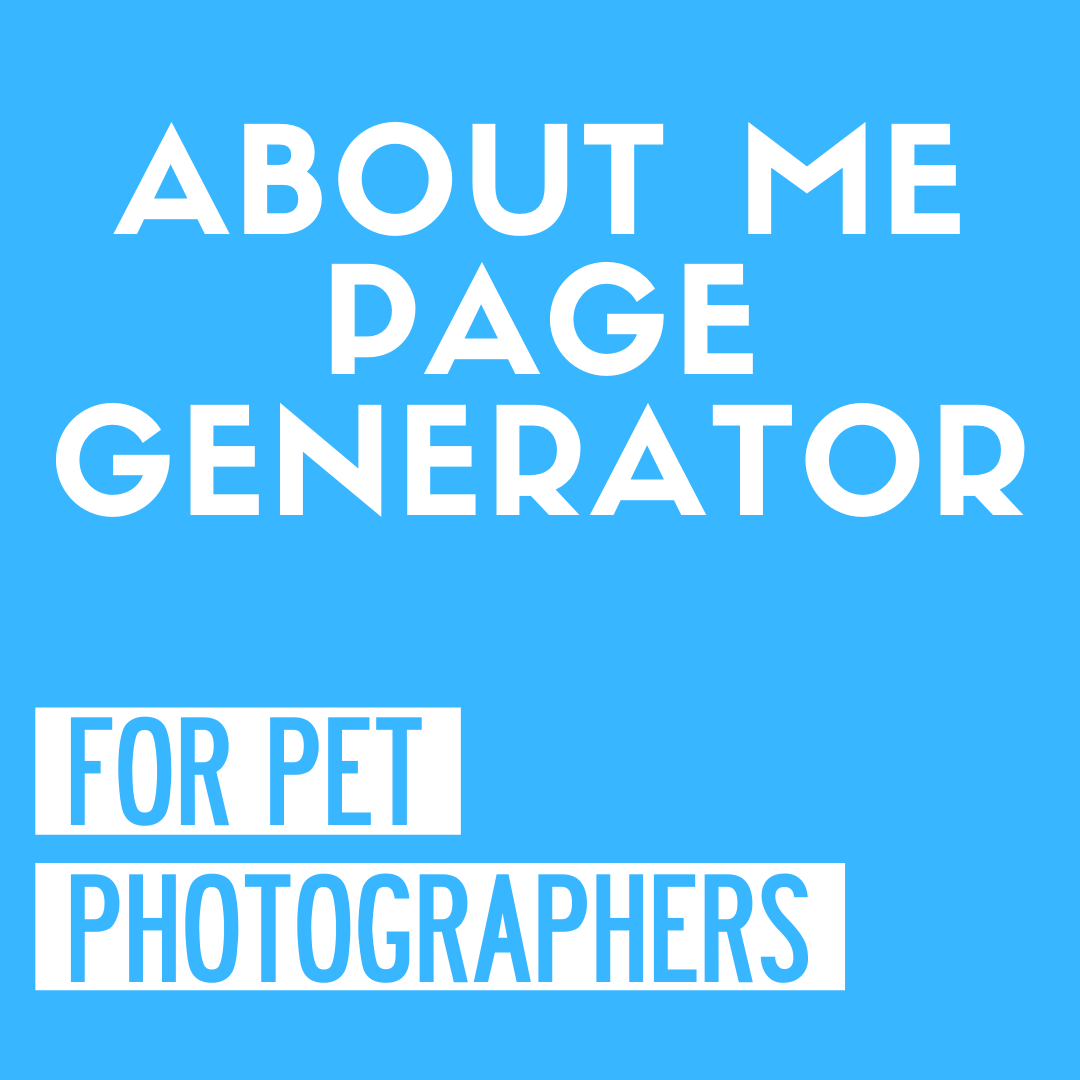 About Me Page Generator For Pet Photographers Community And Education about-me-page-generator-for-pet-photographers-community-and-education